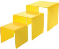 China Food Decorative Acrylic Riser Keyboard Base Display Store Metal Retail Desktop Model Colorful Layered for sale