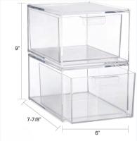 China Customized  acrylic desktop storage boxes skin care product organizer cosmetic makeup organizer box for sale