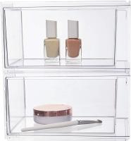 China Customized  acrylic desktop storage boxes skin care product organizer cosmetic makeup organizer box for sale