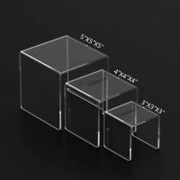China Stair Clear Acrylic Display Stand Riser Pedestals For Laptop 5mm Thickness for sale