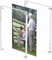 China 8x10 Acrylic 5x7 Block Picture Frame Deep Sublimation Antique Wedding Baby Double for sale