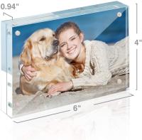 China 8x10 Acrylic 5x7 Block Picture Frame Deep Sublimation Antique Wedding Baby Double for sale