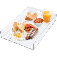 China 11 X 17 18x28 14x10x2 Acrylic Breakfast Tray Compartment Desk Custom for sale
