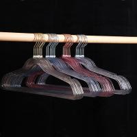China Ultra Thin Clear Acrylic Clothes Hangers Shirts Skirt Dress Suit for sale