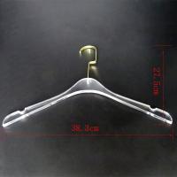China Ultra Thin Clear Acrylic Clothes Hangers Shirts Skirt Dress Suit for sale