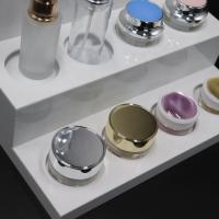 China RECHI Custom OEM retail luxury acrylic organizer holder rack display stand for cosmetic makeup skin care products for sale