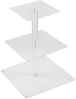 China plastic acrylic cake display stand wedding party cupcake tower decoration cake tools 4mm thick for sale
