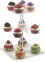 China plastic acrylic cake display stand wedding party cupcake tower decoration cake tools 4mm thick for sale