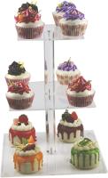China plastic acrylic cake display stand wedding party cupcake tower decoration cake tools 4mm thick for sale