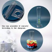 China Clear Acrylic Scrunchie Holder Hair Tie Vanity Shoot Scrunchie Stand 7.6x3.6