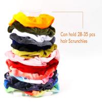 China Clear Acrylic Scrunchie Holder Hair Tie Vanity Shoot Scrunchie Stand 7.6x3.6