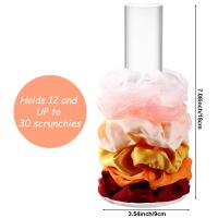 China Acrylic Clear Display Stands Tall Clear Acrylic Scrunchie Hair Tie Bracelet Holder 24cm for sale