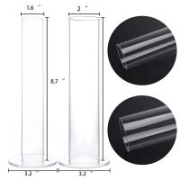 China Acrylic Clear Display Stands Tall Clear Acrylic Scrunchie Hair Tie Bracelet Holder 24cm for sale