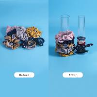 China Acrylic Clear Display Stands Tall Clear Acrylic Scrunchie Hair Tie Bracelet Holder 24cm for sale