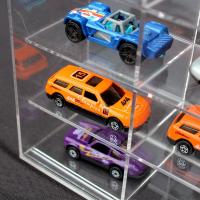 China Model Car Acrylic Showcase Sheet 1/64 Diecast Model Car Case For Store Retail Shops Office for sale