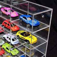 China Model Car Acrylic Showcase Sheet 1/64 Diecast Model Car Case For Store Retail Shops Office for sale