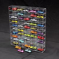 China 50 Grid  Custom Acrylic Showcase Display Case Car Model Display Rack Cabinet Toys Organizer for sale