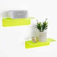 China Small Lucite Display Stands Wall Bookcase Plexiglass Corner Floating Shelf For Art for sale
