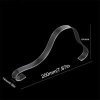 China Acrylic Shoe Display Stand Support Props Sandals Elastic Lace PMMA Racks For Store for sale
