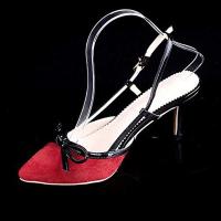 China Acrylic Shoe Display Stand Support Props Sandals Elastic Lace PMMA Racks For Store for sale