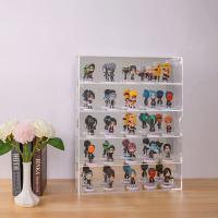 China Shelf Acrylic Cabinet Car Model Mini Doll Collection Bracket Plastic Doll Display Case Large for sale