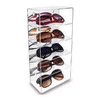 China Acrylic Perspex Jewellery Display Stands Retail Wallet Shop Nail Polish Perfume Case With Shelves for sale