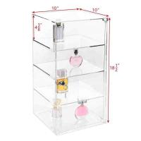 China Plexiglass Shop Handbag Wallet Acrylic Doll Display Case Shelf Cosmetic Display Rack Toys for sale