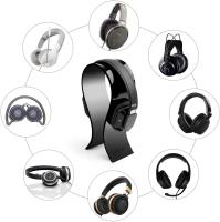China Acrylic Earphone Bracket Headset Hanger Holder Display Rack Headphone Desk C-Shape Mount White for sale