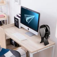 China Acrylic Earphone Bracket Headset Hanger Holder Display Rack Headphone Desk C-Shape Mount White for sale