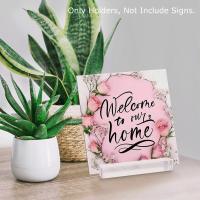 China Acrylic Block Display Stands Place Card Slot Stand Table Number Card Holder 3.15x1.9