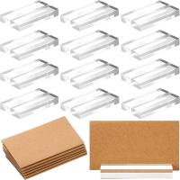 China Acrylic Base Stand Block Display Place Card Slot Table Number Card Holder for sale