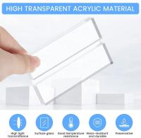 China Acrylic Base Stand Block Display Place Card Slot Table Number Card Holder for sale
