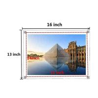 China Plexiglass Brochure Acrylic Wall Standoff Sign Holder Floating Frameless Photo Frame Collage for sale