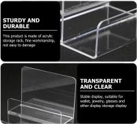China Acrylic Jewelry Display Stand Wallet Rack 4 Layer Spectacles Shop Rack for sale