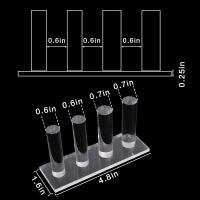 China T Type Acrylic Bracelet Display Stand Necklace Holder Rod Cylinder Ring Frame Jewelry Manager for sale