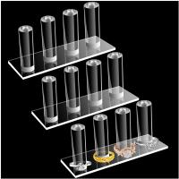 China T Type Acrylic Bracelet Display Stand Necklace Holder Rod Cylinder Ring Frame Jewelry Manager for sale