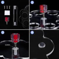 China Acrylic Ice Cream Cone Holder Stand Support Paper Cup Cake Rack 8-Hole Capacity for sale