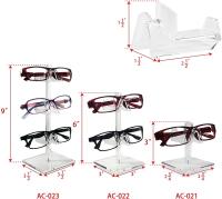 China Rectangular Eyeglasses Sunglasses Stand Rack Holder Glass Floor Display Case Eyewear for sale