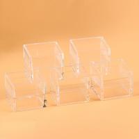 China Hot sale Plastic Small Food Grade Candy Box Acrylic Cube Wedding Sugar Favor Box 2x2x2 inch for sale