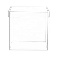 China Custom Size Perspex Display Case Cube Acrylic Box with Shoe Box Lid for sale