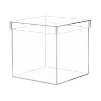 China Custom Size Perspex Display Case Cube Acrylic Box with Shoe Box Lid for sale