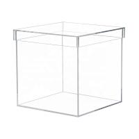 China Custom Size Perspex Display Case Cube Acrylic Box with Shoe Box Lid for sale