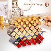China 5 Tier Clear Acrylic Makeup Organizer Brush Cosmetic Storage Powder Box Desktop Lipstick Holder for sale