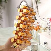 China 5 Tier Clear Acrylic Makeup Organizer Brush Cosmetic Storage Powder Box Desktop Lipstick Holder for sale