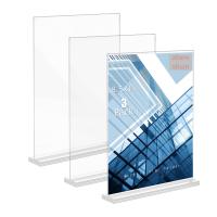 China High quality Clear Table Menu Display Stand Desktop Display Stand Paper Holder Table Top Sign Holder Suitable for Restaurants for sale