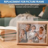 China 5*7 Inch Organic Glass Plate 10 Pieces Display Racks for Home or Office Decor for sale