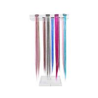 China Double Sided Clear Acrylic Wig Display Holder Lucite Hair Extension Stand and Separator for Hair Display Racks for sale