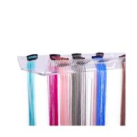 China Double Sided Clear Acrylic Wig Display Holder Lucite Hair Extension Stand and Separator for Hair Display Racks for sale