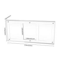 China Acrylic Holder Display Card Stand Cross Border 35pt TCG Three Frame Magnetic Transparent Cartoon for sale