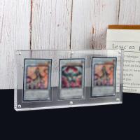 China Acrylic Holder Display Card Stand Cross Border 35pt TCG Three Frame Magnetic Transparent Cartoon for sale